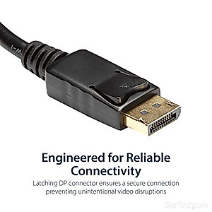 StarTech.com DisplayPort to HDMI Adapter - DP 1.2 to HDMI Video Converter 1080p - DP to HDMI Monitor/TV/Display Cable Adapter Dongle - Passive DP to HDMI Adapter - Latching DP Connector (DP2HDMI2)