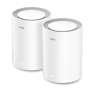 Cudy M1800 2-Pack AX1800 WiFi 6 Whole Home Mesh System Covers up to 5000 Sq. Ft., 5G Gigabit WiFi 6 VPN Router Extender, Parental Control, Open VPN
