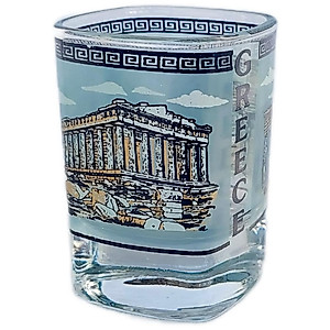 holyland souvenir New Shot Glass Greek Greece Attica Tequila glass Greece Acropolis Parthenon
