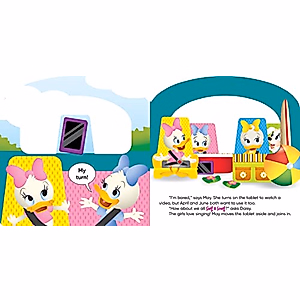 Disney Growing Up Stories with Daisy Duck - Road Tip! Handle Board Book with Fun Tabbed Pages - PI Kids