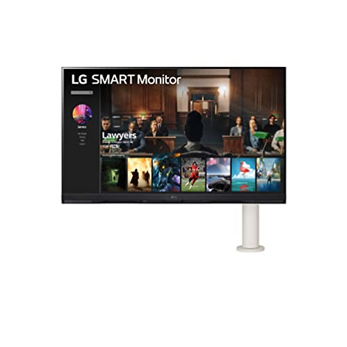 LG (32SQ780S) - 32-Inch 4K UHD(3840x2160) Display, Ergo Stand, webOS Smart Monitor, ThinQ Home, Magic Remote, USB Type-C™, 2x5W Stereo Speakers, AirPlay 2, Screen Share, Bluetooth,White