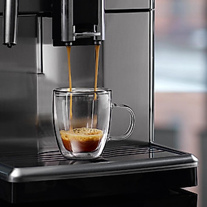 Bivvclaz Espresso Cups Set of 2, 2.7 Ounces Double Wall Glass Espresso Cups, Insulated Espresso Shots Cup, Clear Espresso Shot Glass for Espresso Accessories, Suit for Espresso Machine