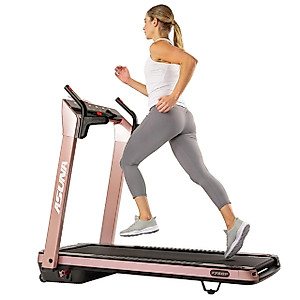 Asuna SpaceFlex Electric Treadmill with Auto Incline, LCD and Pulse Grips, Speakers, Tablet Holder, 220 LB Max Weight, Folding and Portability Wheels - 7750P