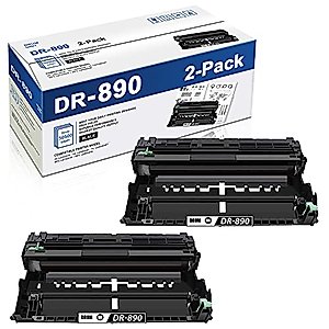 MaxColor 2 Pack DR890 DR-890 Drum Unit Replacement for Brother MFC-L6750DW HL-L6250DW HL-L6400DWT MFC-L6900DW HL-L6400DW Printer Drum Unit (Toner Not Included)