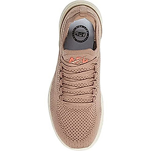 APL: Athletic Propulsion Labs Women's Techloom Breeze Sneaker, Almond/Pristine/Impulse Red, 8