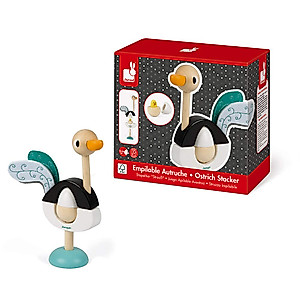Janod Zigolos Wooden Ostrich Stacker Game - Ages 1+ - J08244