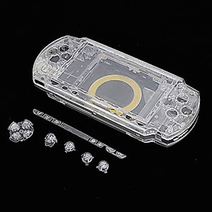 01 02 015 Console Case, Simple and Compact Game Console Replacement Shell with Screwdriver for Game Accessories(Transparent)