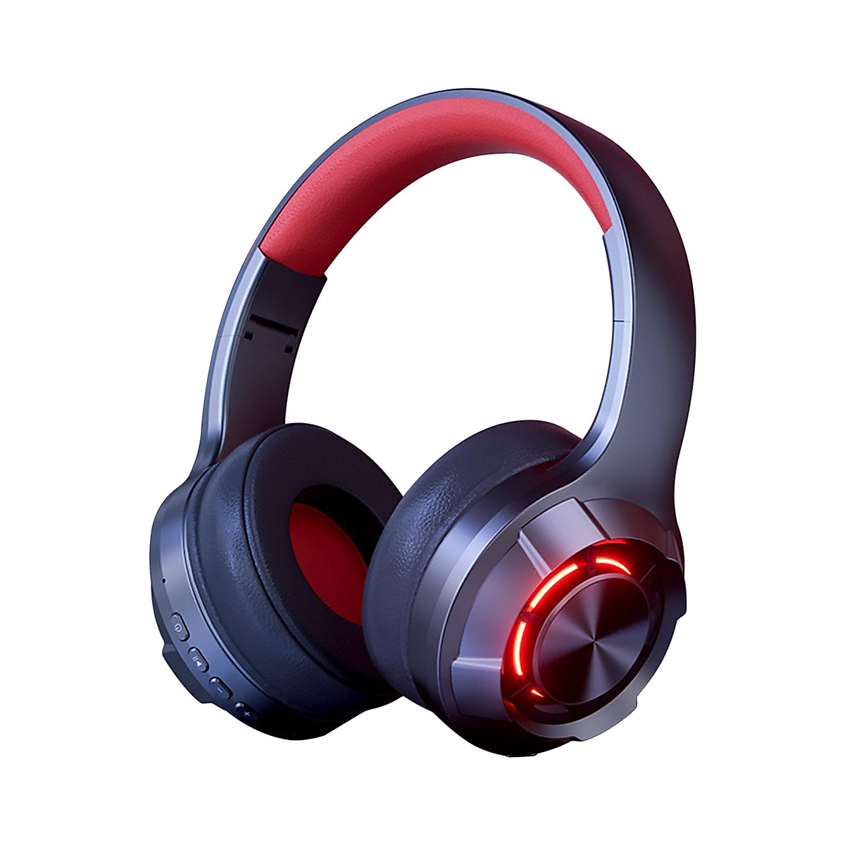 MORESEC Headphones Bluetooth Wireless Over Ear, Stereo Cotton HiFi Stereo Foldable Lightweight Headset Comfortable Protein Earpads, Long Battery Life for Travel/Work