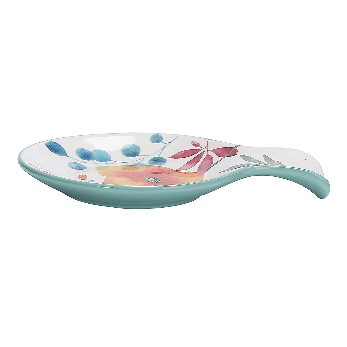 Bico Flower Carnival Ceramic Spoon Rest, House Warming Gift, Dishwasher Safe