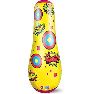 Inflatable Bopper, 47 Inches Kids Punching Bag with Bounce-Back Action, Inflatable Punching Bag for Kids Presents, Inflatable Toys for Kids