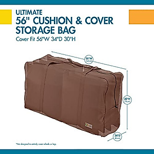 Duck Covers Ultimate Waterproof 56 Inch Patio Cushion Storage Bag, Patio Furniture Covers