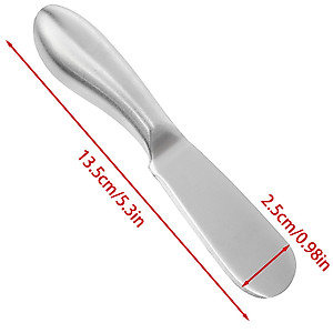 Xhziy VAKTOK Butter Knife/Durable Stainless Steel Cheese Butter Spreader Knife/Durable Stainless steel multi-purpose cheese and butter spread knife pastry making handy little assistant-1PCS