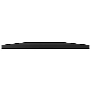 Tidyard 4 Piece Bookshelf Boards Chipboard Replacement Panels Storage Units Organizer Display Shelves High Gloss Black for Bookcase, Storage Cabinet 39.4 x 11.8 x 0.6 Inches (W x D x H)