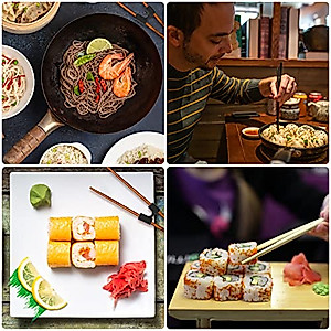 5 Pieces Reusable Chopsticks Helpers Training Chopstick Hinges Connector Practice Chinese Chopstick Helper for Adults, Kids, Beginner, Trainers (Black)