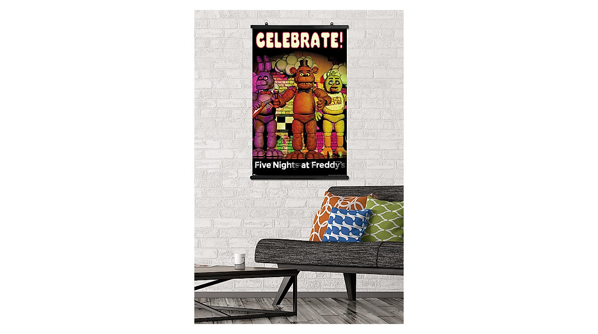 Five Nights at Freddy's Celebrate Wall Poster - Fun Room Decor