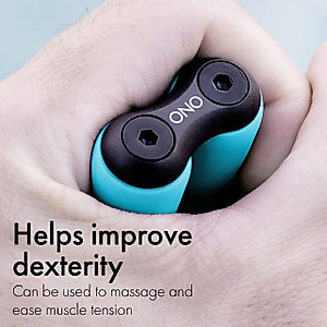 ONO Roller - Handheld Fidget Toy for Adults | Help Relieve Stress, Anxiety, Tension | Promotes Focus, Clarity | Compact, Portable Design (Junior Size/ABS Plastic, Teal)