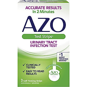 AZO UTI Pain Relief Bundle – AZO UTI Test Strips 3ct, AZO Urinary Pain Relief 24ct, AZO Cranberry Supplement 100ct