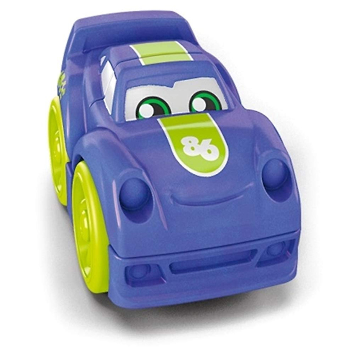 Mega Bloks Building Basics Race Car - My First Builders 3 Piece Blue Race Car ~ Take Apart ~ Build Again ~ Combine with Others