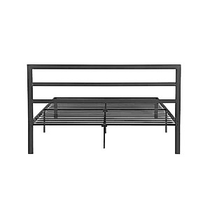 Ochangqi 14 Inch Queen Size Bed Frame Metal Platform Bed with Spindle Headboard Footboard/Mattress Foundation/No Box Spring Needed/Underbed Storage Space/Steel Slat Support/Easy Set up, Black
