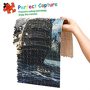 Jigsaw Puzzles for Adults 1000 Pieces-Pirate Ship Jigsaw Puzzles,Best Wooden Jigsaw Puzzles Game Set -29.5" L X 19.7" W