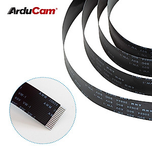 Arducam for Raspberry Pi Camera Ribbon Flex Extension Cable Set (3Pcs), 2”(5cm) 23.62”(60cm) 39.37”(100cm) for Raspberry Pi, Black