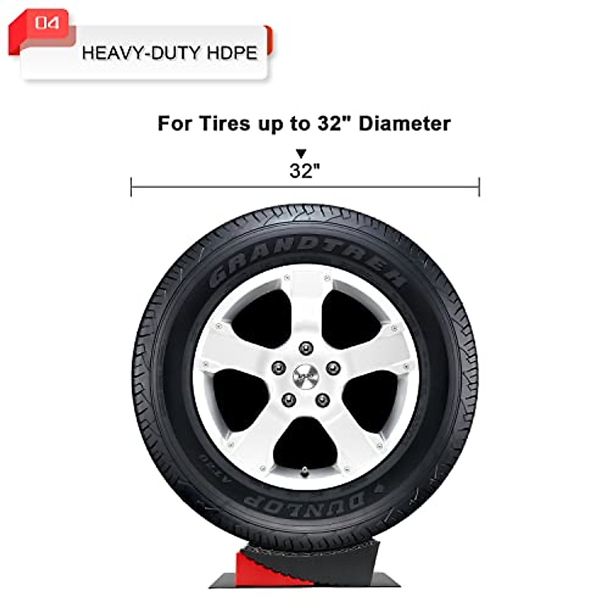 RVGIVE Camper Leveler 2 Pack, RV Leveling System for Travel Trailer Up to 35,000 lbs, with 2 Levelers, 2 Chocks, 2 Mats, Carrying Bag, Faster & Easier Camper Leveling Than RV Leveling Blocks