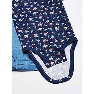 Carter's baby girls 8-pack Short-sleeve Bodysuits Bodysuit, Floral Dot, 3 Months US