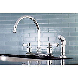 Kingston Brass FB791DPLSP Paris 8" Centerset Kitchen Faucet, Polished Chrome
