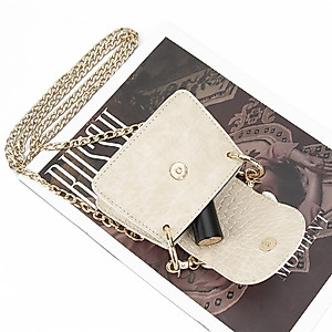 Linkidea Mini Purse for Women, Crocodile Pattern Mini Cute Crossbody Bag, Small Clutch Handbag for Daily Wedding Party Prom