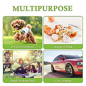 3 Gallon 120 Counts Small Trash Bags Garbage Bags by RayPard, fit 10-12 Liter Waste Basket, 2.6-3.2, 3.3 Gal Strong Trash Can Liners for Home Office Kitchen Bathroom Bedroom, Clear