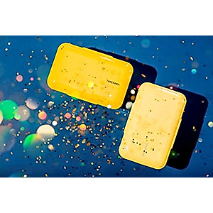 TAKENAKA Bento Bite Dual from, Eco-Friendly and Sustainable Japanese Style Bento Lunch Box (Lemon Zest)