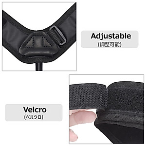 Azarxis Archery Compound Bow Release Aid Trigger Adjustable Black Wrist Strap (Black)