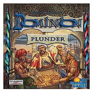 Rio Grande Games Dominion: Plunder Expansion - Strategy Card Game, Sea Exploration & Plundering, Rio Grande Games, for Ages 14 and Up, 2-4 Players, 30 Minute Playing Time