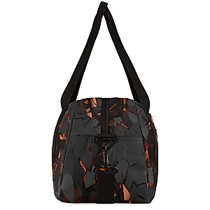 Custom Your Name Sports Ball Basketball Crash Personalized Text Gym Duffle Bag for Kids,Sports Bag for Teens Boys & Girls Small Waterproof Overnight Weekender Carry School Practice Travel Bag