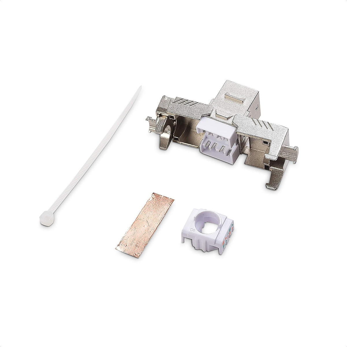 Cable Matters [UL Listed] 5-Pack 40Gbps Shielded RJ45 Cat 8, Cat8 Keystone Jack for Patch Panel, Wall Plate