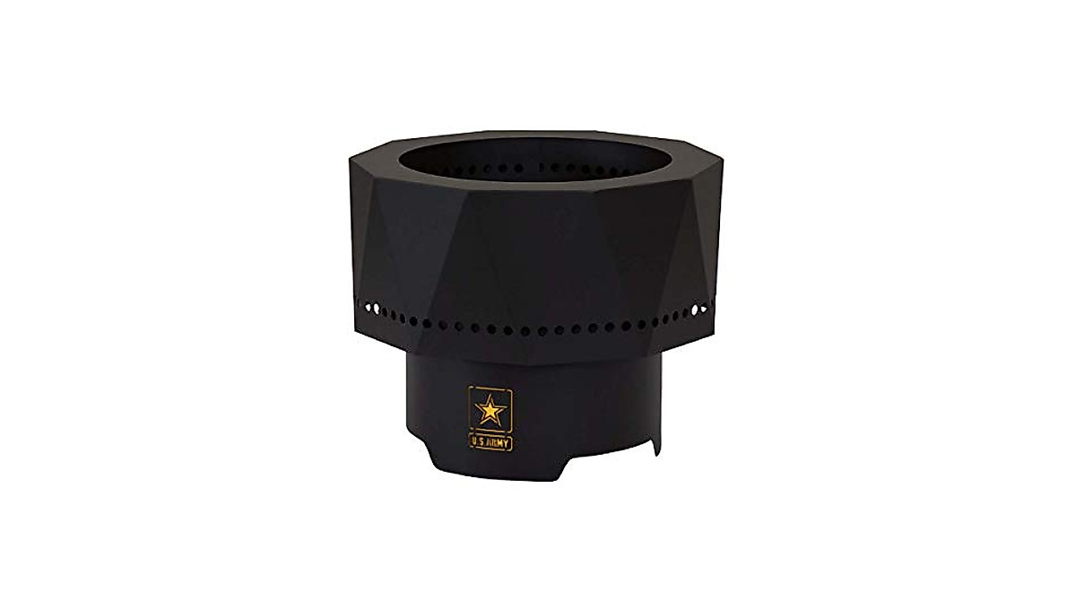 Blue Sky U.S. Army Portable Fire Pit - Smokeless & Durable