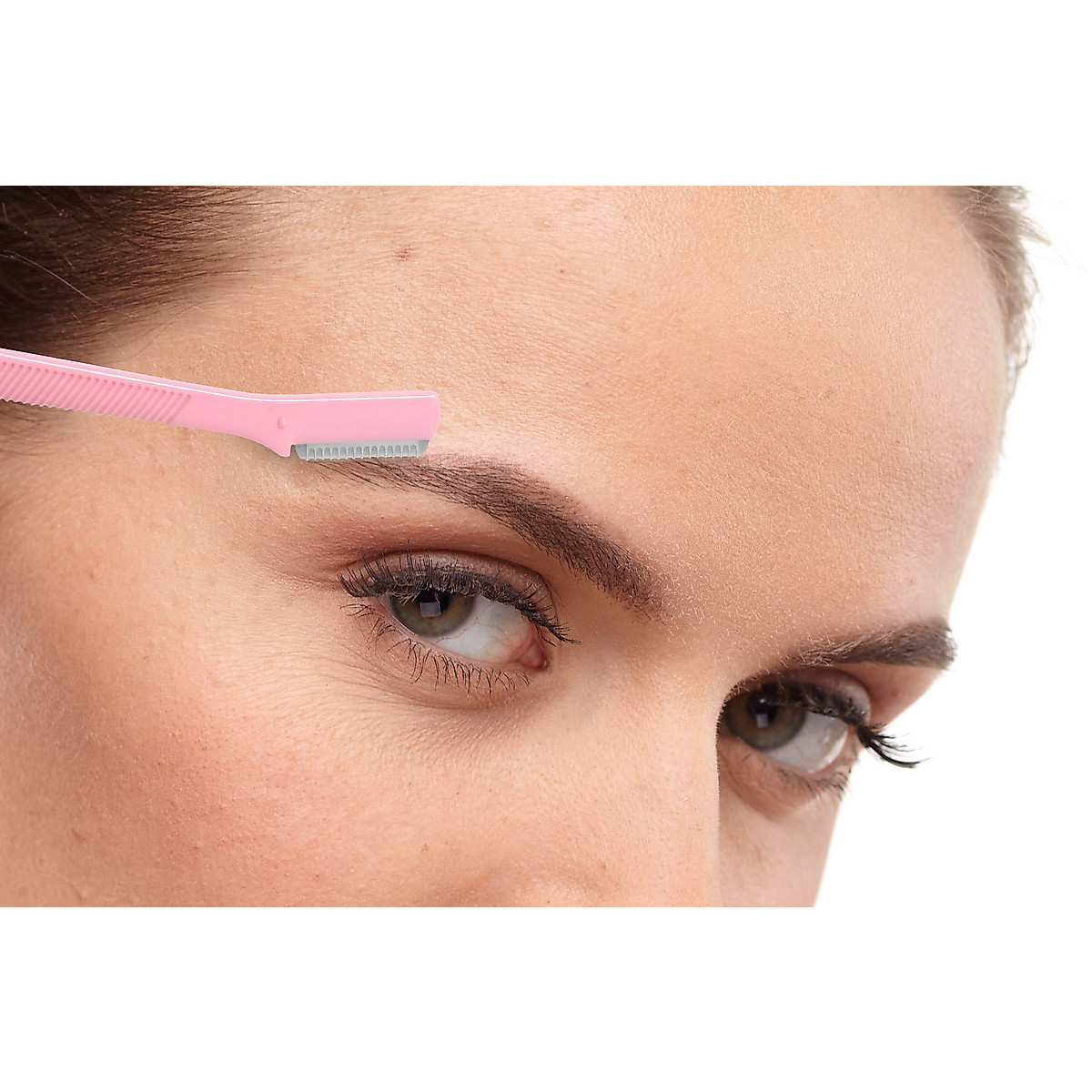 Seki Japan Eyebrow Beauty Trimmer, Women's Facial Razor, Disposable Facial Hair Removal Groomer, with Safety Cover 3 Pieces