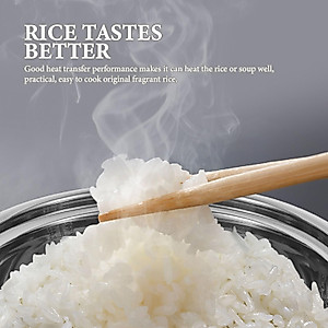 Ciieeo Rice Cooker Pot Inner Stainless Steel Inner Cooking Pot 2L Rice Cooker Inner Tank Cooker Liner Container Cooker Inner Pot Electric Pressure Cooker Pot for Kitchen