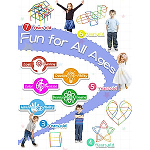 600PCS STEM Building Toys, Straw Constructor Toys Up Grade Engineering Building Sets for Kids Develops Motor Skills and Logic Thinking, Fun Educational Toy Great for Gift