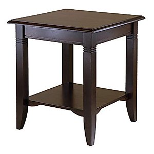 Winsome Wood Nolan Occasional Table, Cappuccino 20.00 x 20.00 x 21.97 Inches