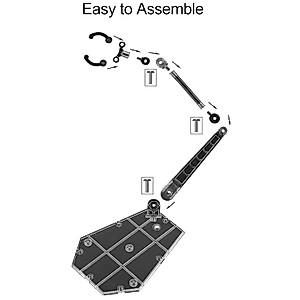 Yocoolfun 3 Pcs Action Figure Stand,Assembly Display Holder Base Doll Model Support Stand Compatible with HG RG SD SHF Gundam 1/144 Toy Clear