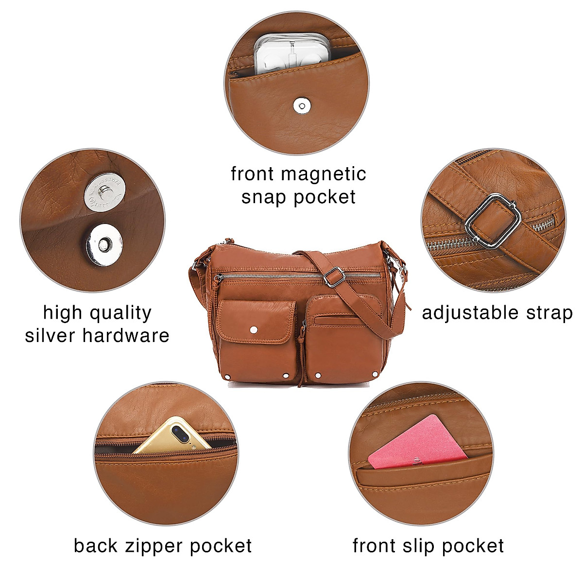 Scarleton Crossbody Bags for Women, Crossbody Purses for Women, Women's Crossbody Handbags with Multiple Pockets, H180035 - Turquoise Green