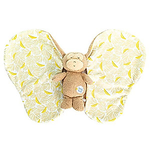 KIDS PREFERRED Snug Hugs Monkey Blanky, Stuffed Animal Lovey Blanket