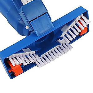 Pool Jet Vacuum Cleaner, Underwater Vacuum Cleaner Head with 5 Sections Detachable Pole and Garden Hose Quick Connector for Swimming Pools, Spas, Ponds, Fountains(US Standard Connector)