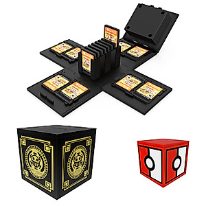 UFOPETIE Game Storage Box for Switch Game Card One Piece Games Cube up to 16 Games,Foldable Nintendo Switch Game Card Case Cube Nintendo Switch Game Storage Box