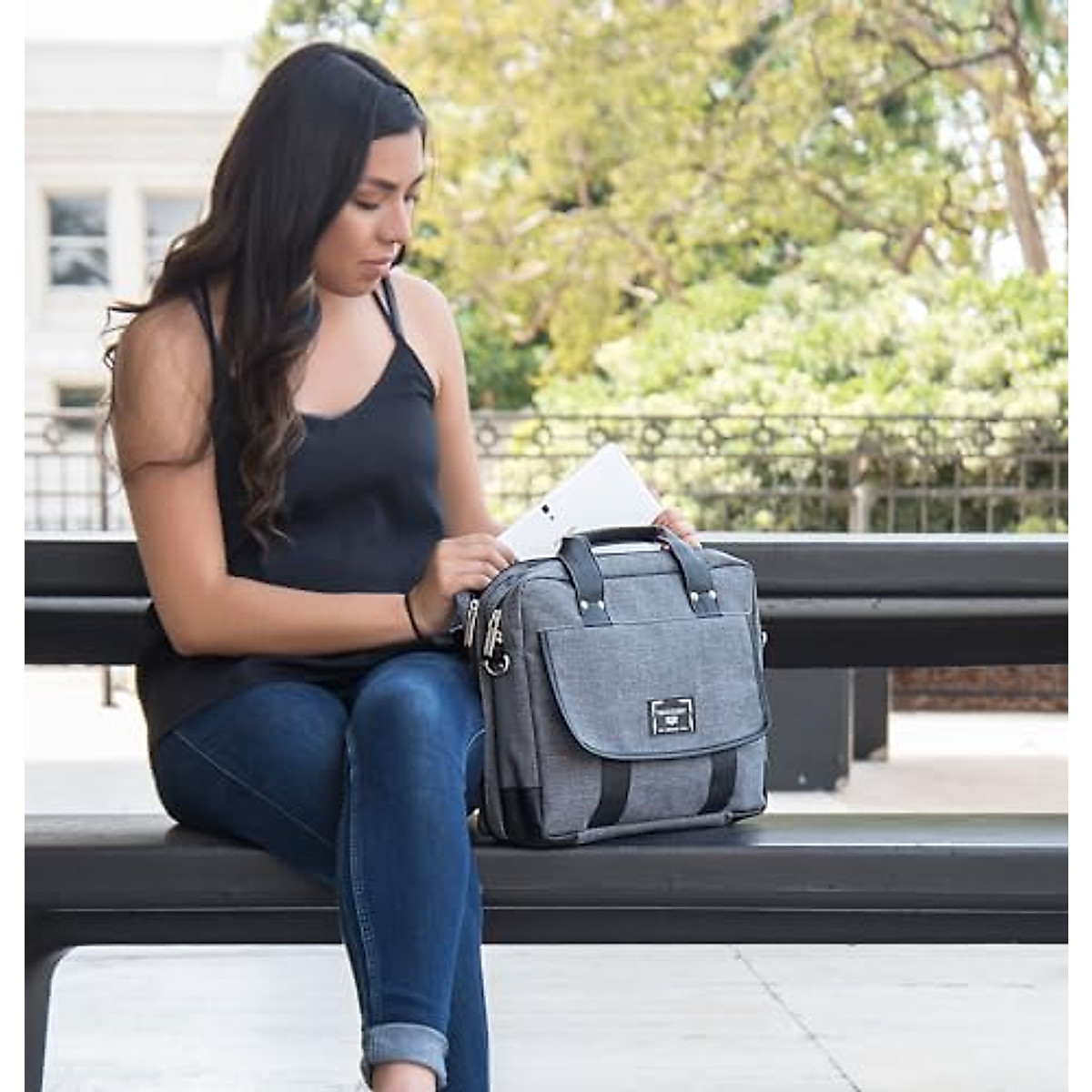 laptop Shoulder Bag Briefcase for Asus VivoBook Pro 17, for Inspiron 17, HP Envy/Pavilion 17, ThinkPad IdeaPad 17.3 Inch