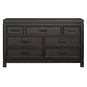 Soho Baby 40037940 Manchester Premium Soft Closing 7-Drawer Dresser, Smooth Black Iron Finish