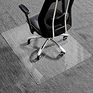 Chair Mat for Hardwood Floor 1.5mm Clear Anti-Slip Computer Desk Chair Floor Mat 36"x48" 46"x60" 48"x48" 48"x60" 60"x60" Easy Glide Transparent Mats for Office Home and Gaming Floors (Color : Clear,
