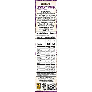 Nature's Path, Organic Gluten-Free Crunchy Vanilla Cereal, 10.6 Oz