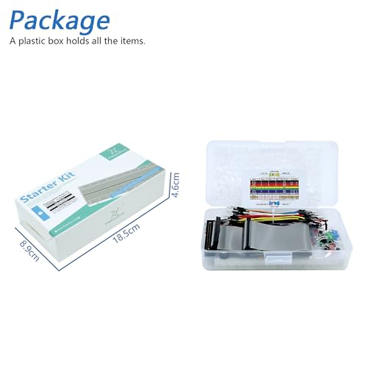 Freenove Basic Starter Kit for Raspberry Pi 5 4 B 3 B+ 400 Zero 2 W, 383-Page Detailed Tutorial, Python C Java Scratch Processing Code, 146 Items, 48 Projects (Raspberry Pi NOT Included)